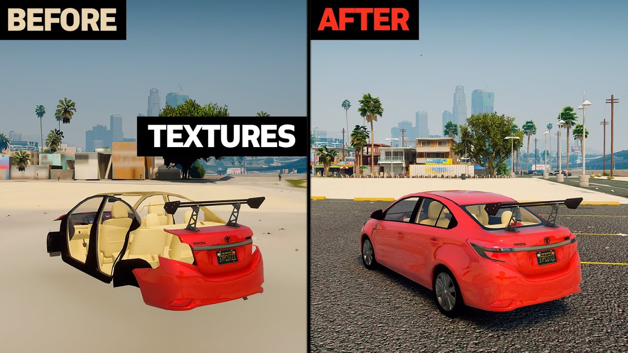 How to FIX the Texture after Replacing a Standard Car with a Custom Car ...