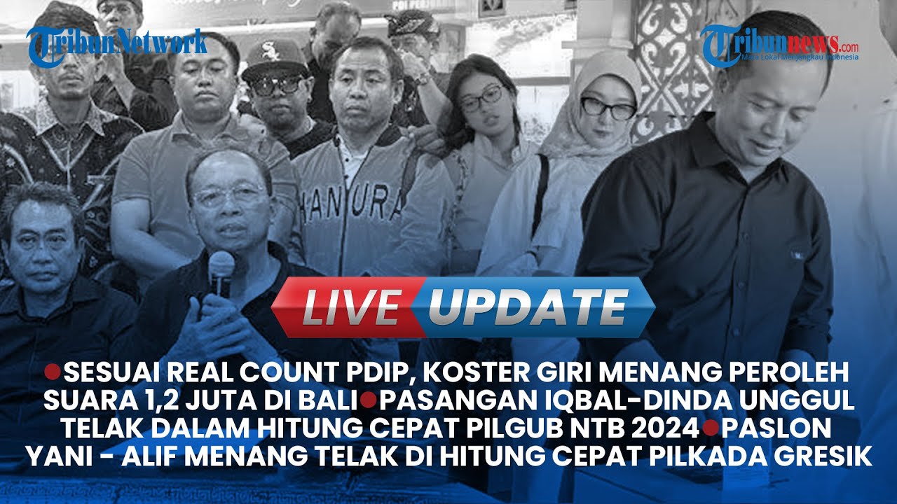 🔴LIVE UPDATE SIANG: Real Count PDIP Koster-Giri Unggul di Bali, Quick ...