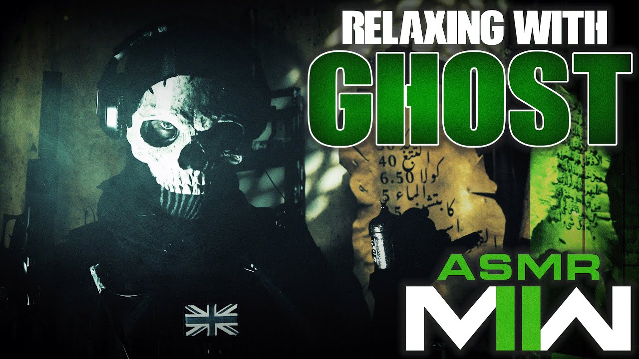 Relaxing with Ghost ASMR | COD MWII Roleplay (Hot Coffee, Bad Jokes ...