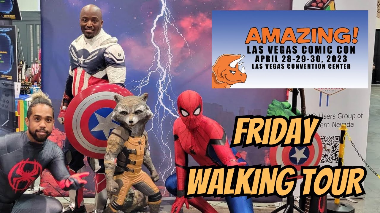 AMAZING LAS VEGAS COMIC CON | FRIDAY WALKING TOUR - YouTube
