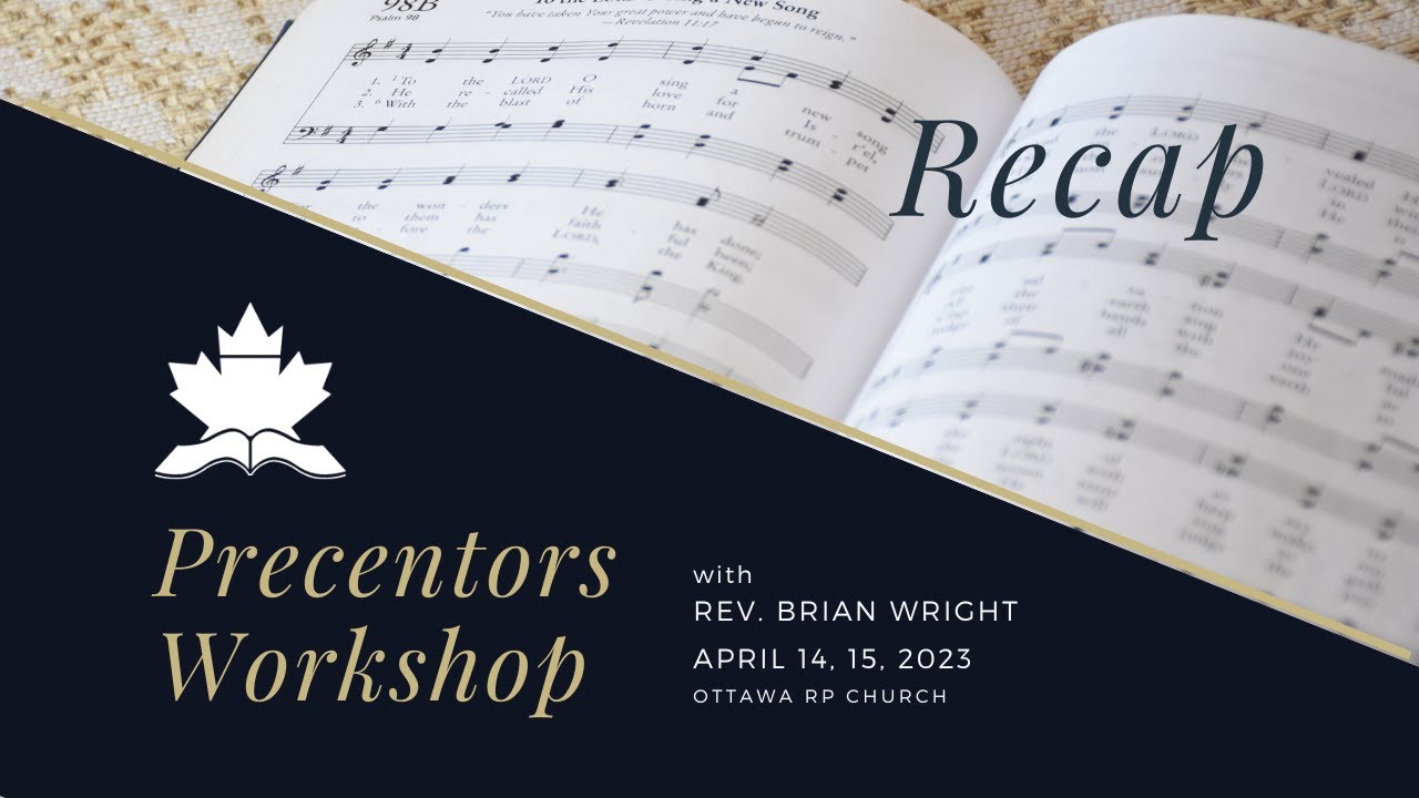 Recap of the Precentor's Workshop for the Congregation - YouTube