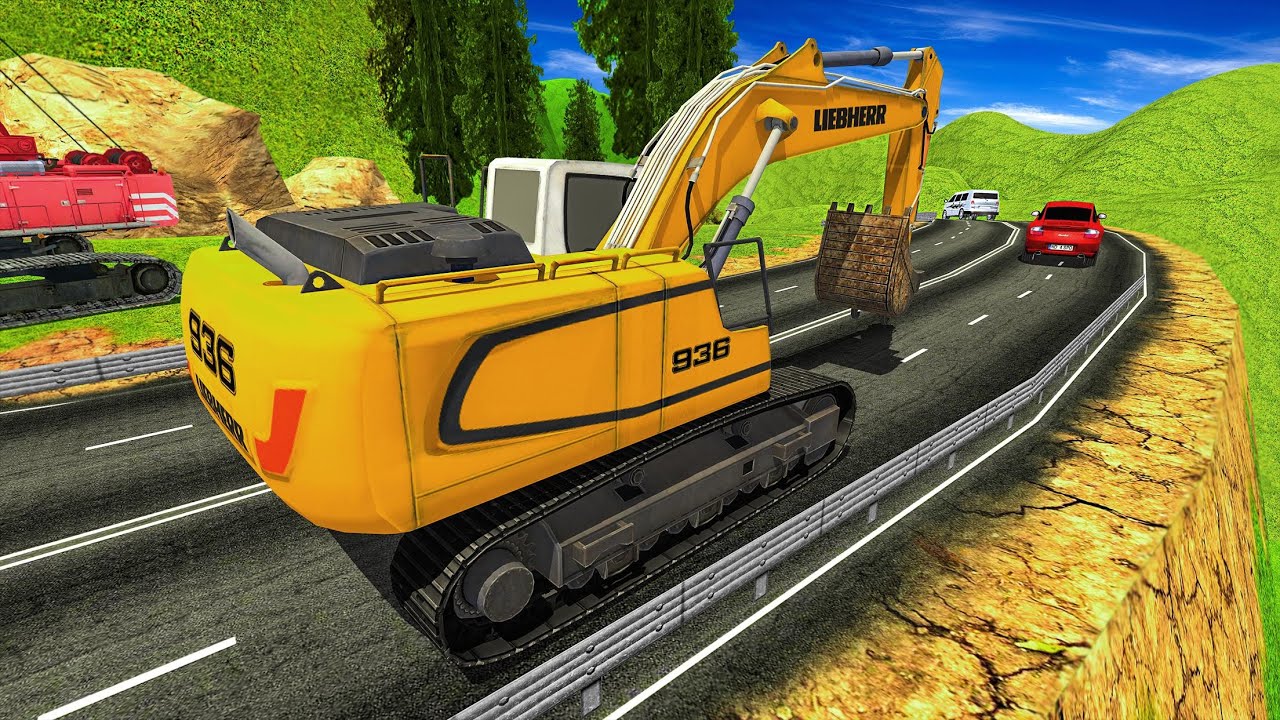 Rail Way Games / City Construction JCB Game 3D / Construction video ...