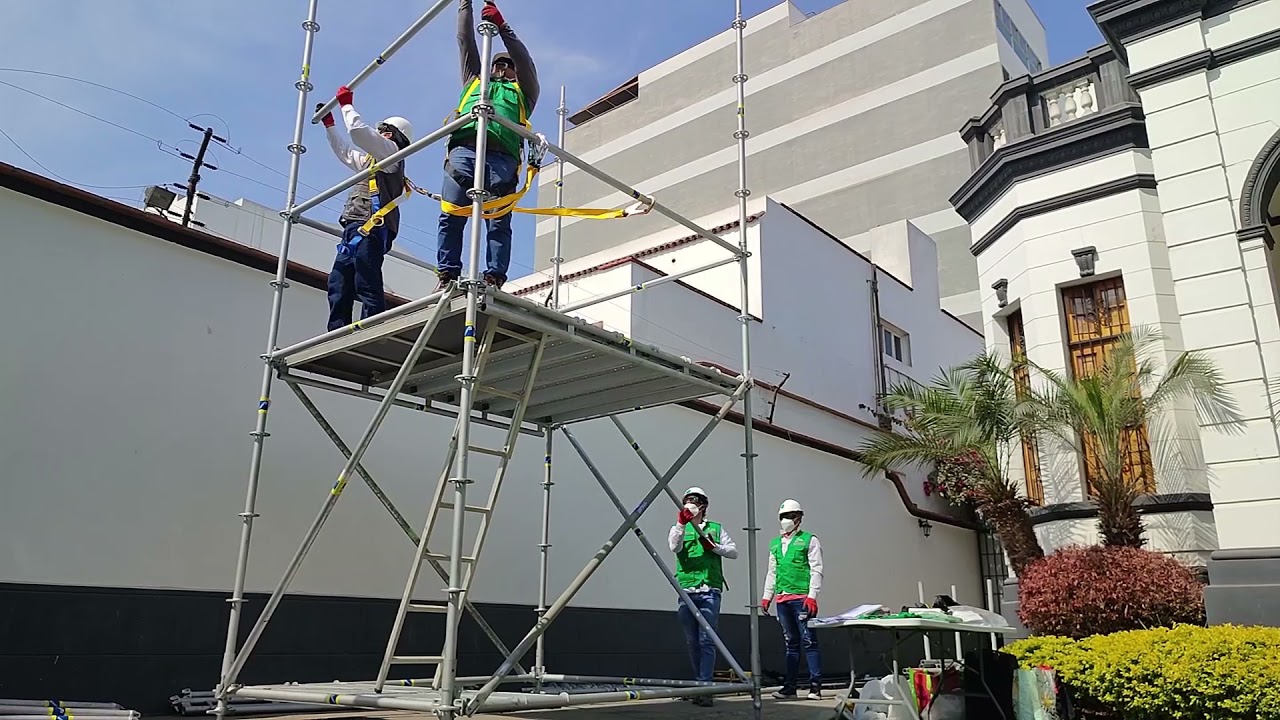 Proceso del armado en Andamios Multidireccionales - YouTube