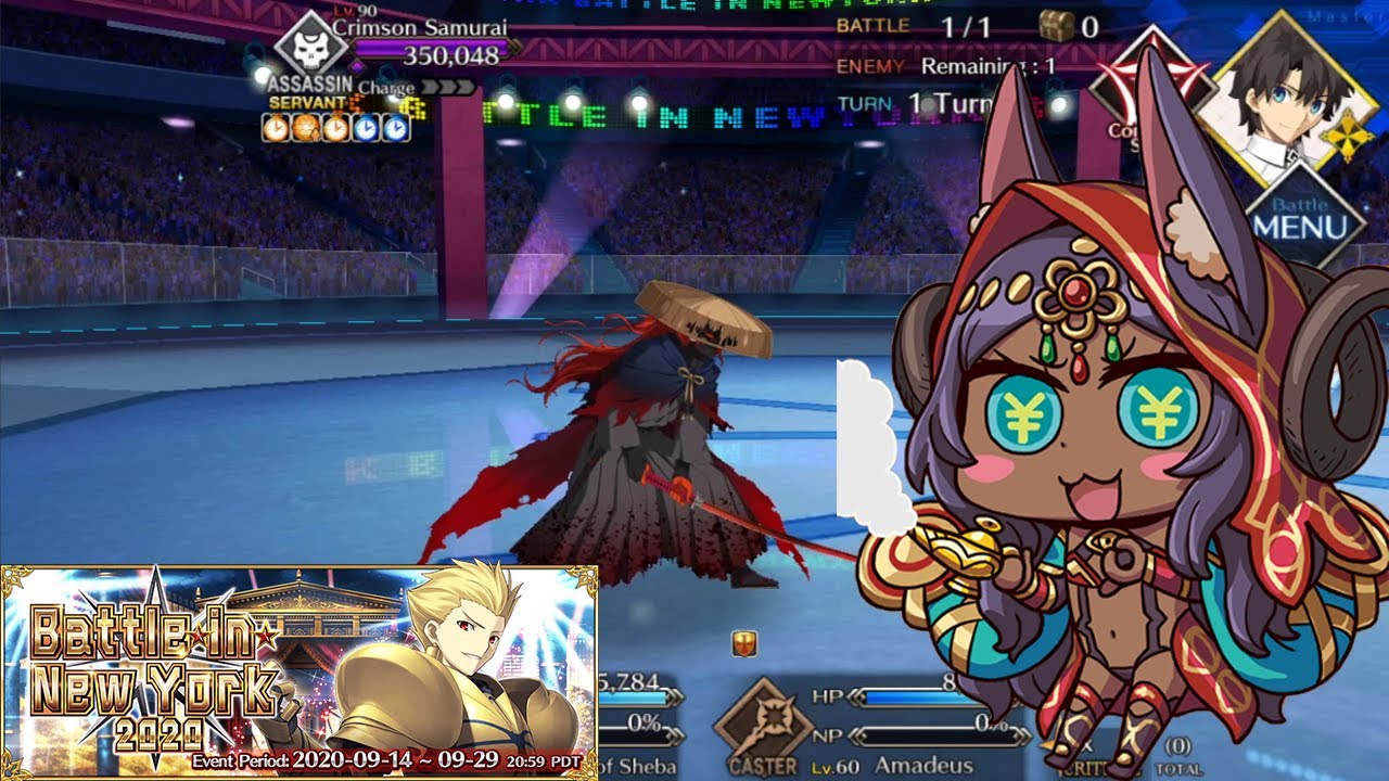 Battle in New York: Okada Izou Exhibition Quest - Queen of Sheba Team ...