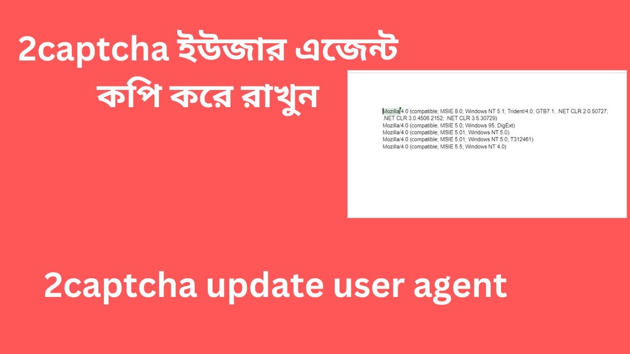2captcha update user agent 🤳2captcha fast earning tricks - YouTube