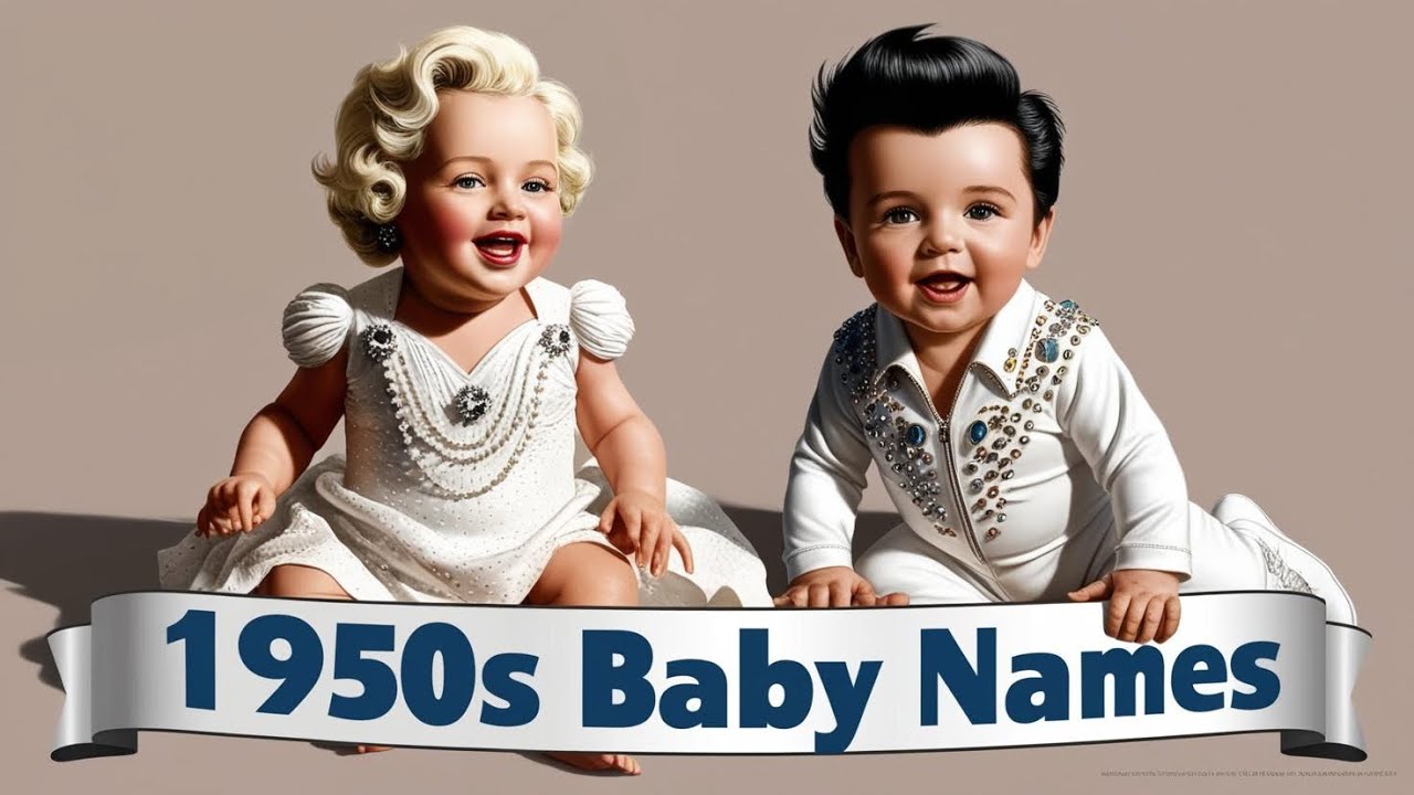 50 Baby NAMES from the 1950 and the meanings! - YouTube