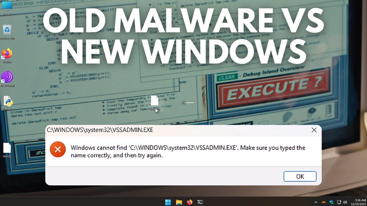 New Windows 11 vs Old Malware: Will it survive? - YouTube
