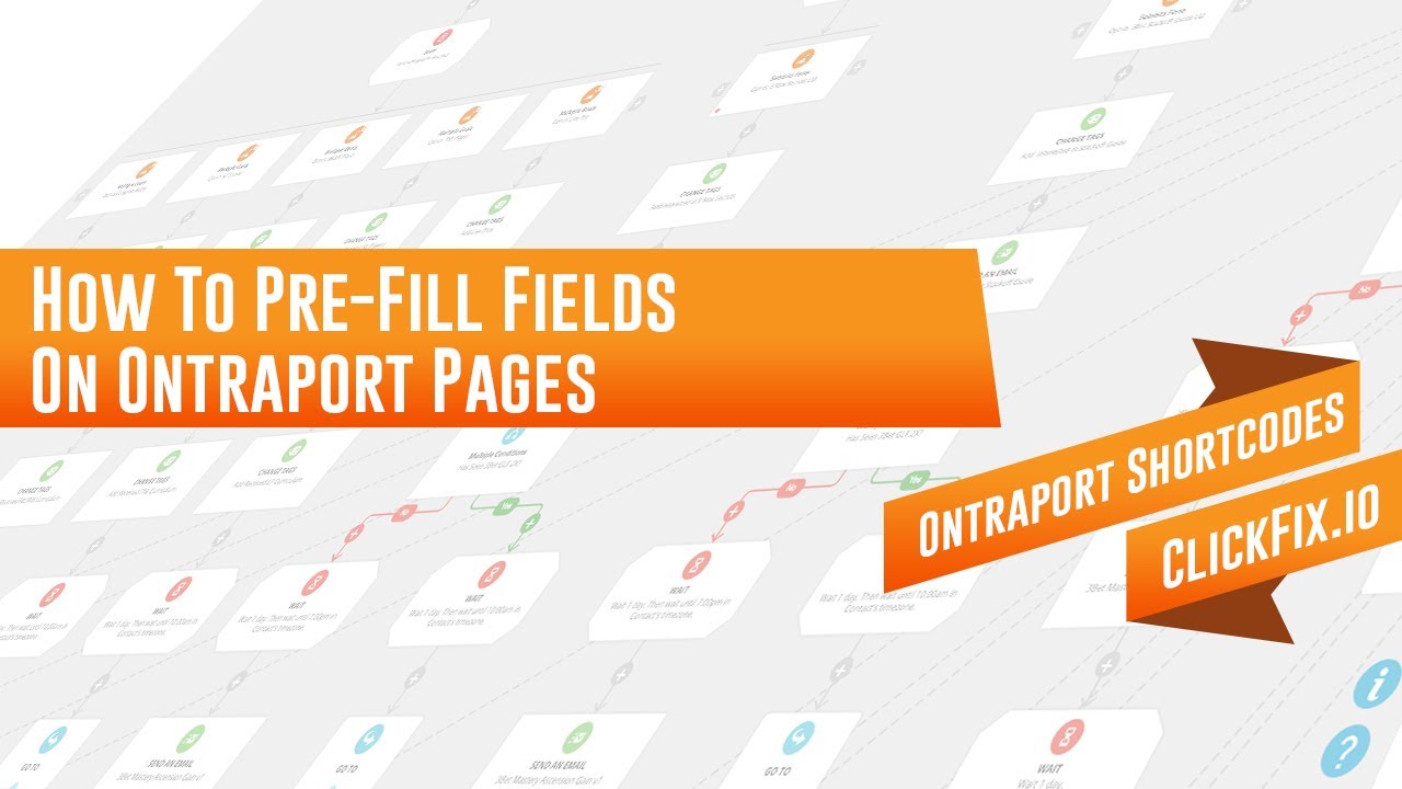 How To Pre-Fill Fields On Ontraport - YouTube