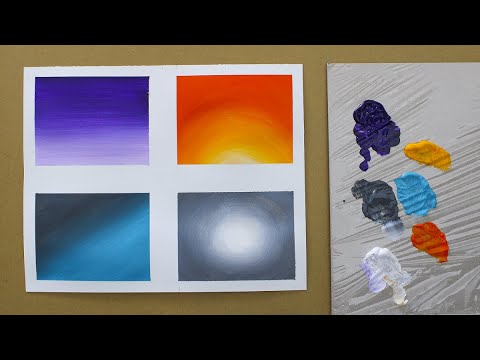 Basic Acrylic blending techniques for beginners - YouTube