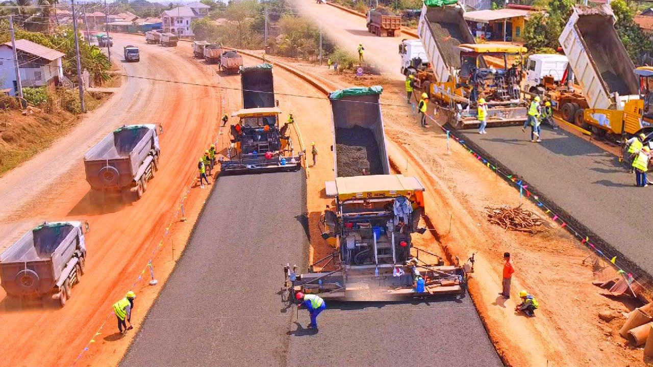 How Roads Are Built! Massive Construction in Action From Dirt to ...