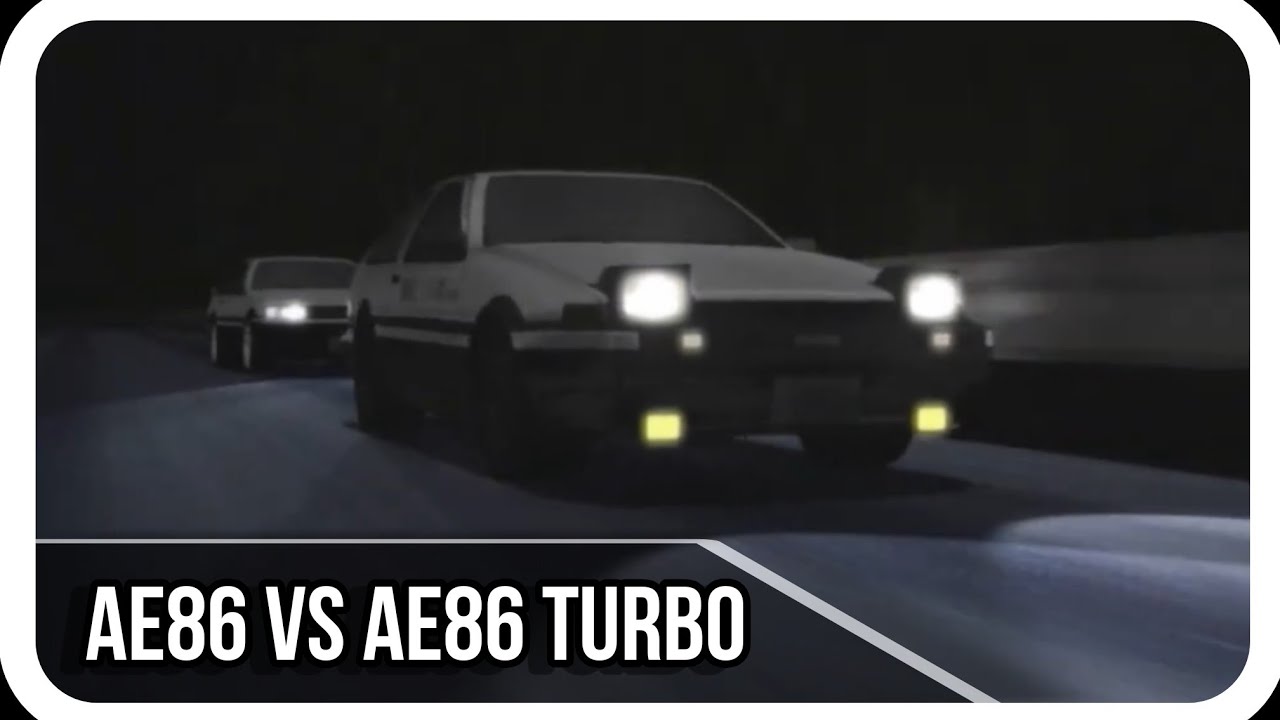 initial d second stage ae86 vs ae86 Turbo amv || Takumi Fujiwara vs ...