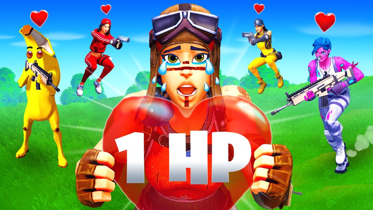 Fortnite Ale Wszyscy Mają TYLKO 1 HP ... - YouTube