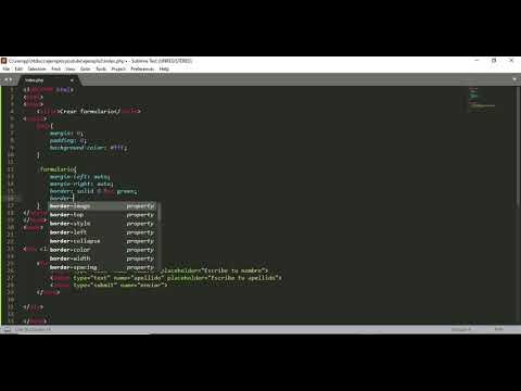Como hacer un formulario con html y css sencillo y claro - YouTube