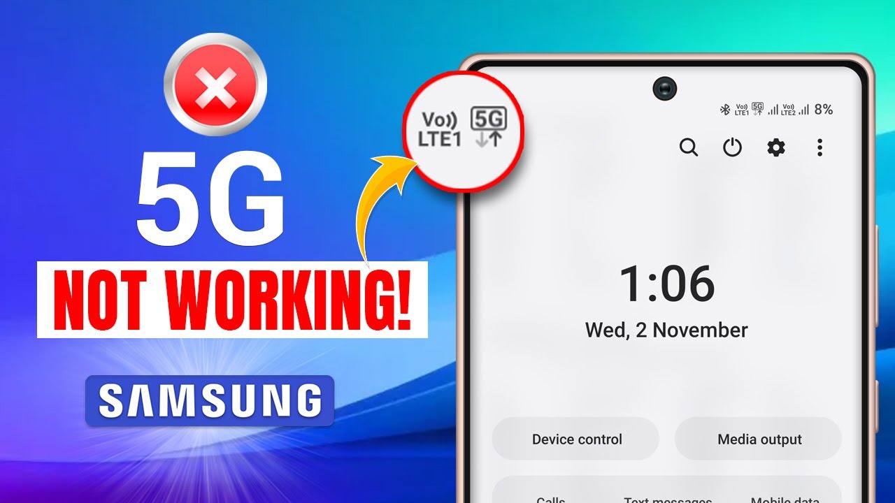 How to Fix 5G Not Working on Samsung | 5G Not Showing | Turn on 5G on ...