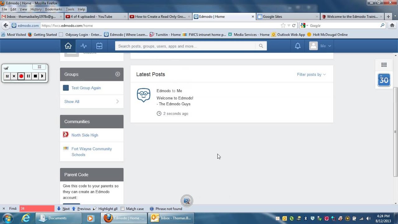 How a Student Enrolls and What a Student Sees in Edmodo - YouTube