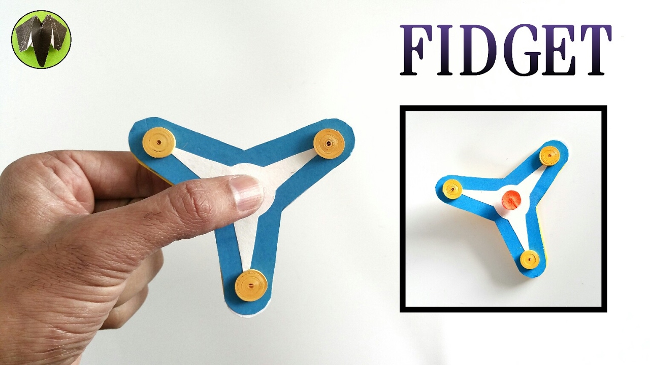 Easy Fidget Spinner without Bearing - Handmade | DIY Tutorial by Paper ...