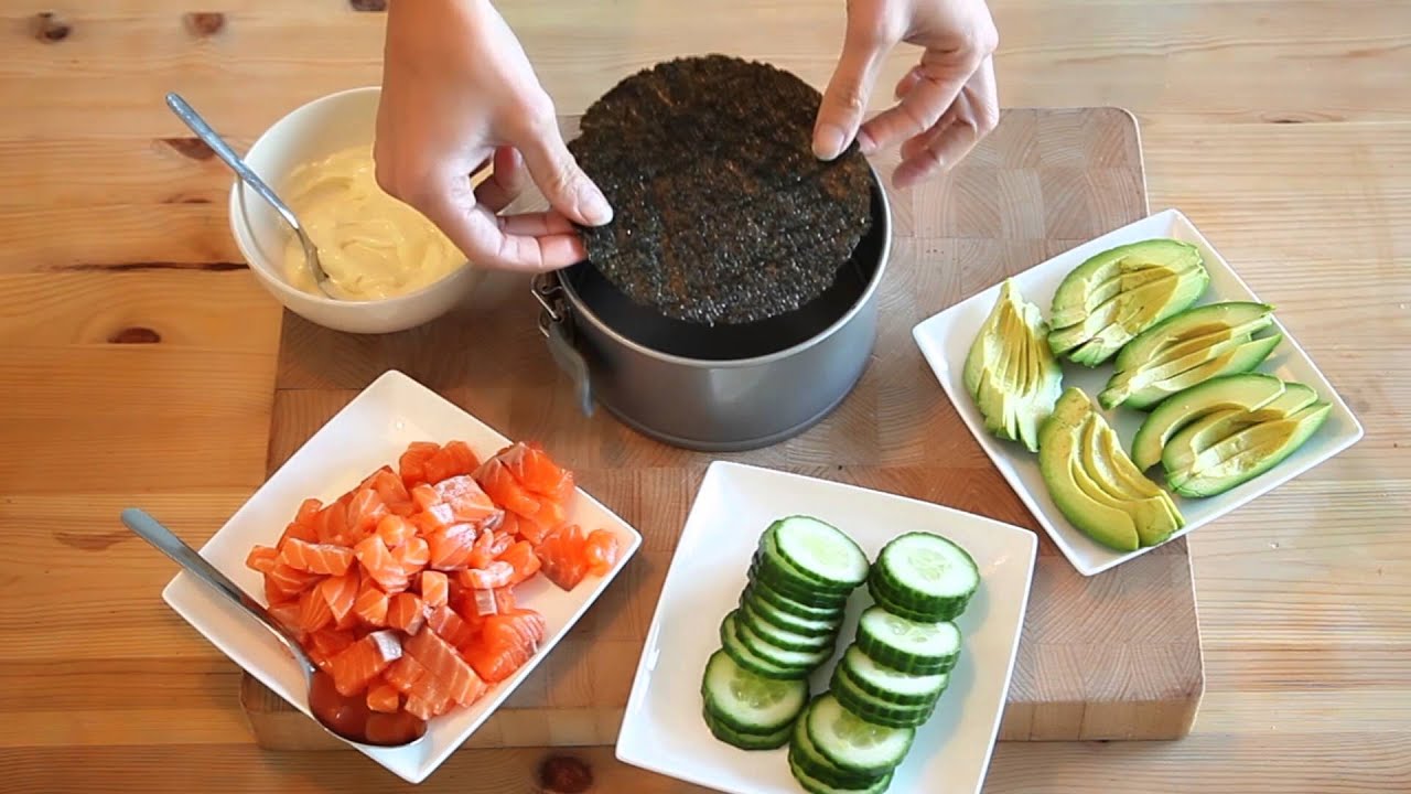 DIY Sushi Pie - YouTube