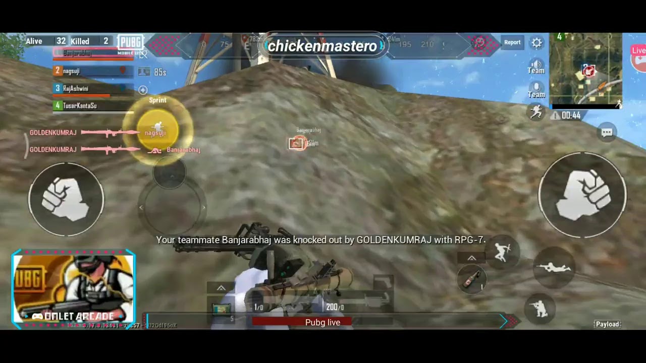 chicken master live/pubg mobile live/ashwini yadav live - YouTube