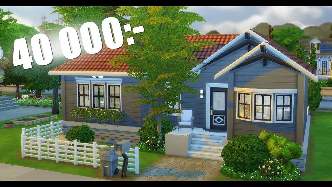BYGGE MED BUDGET: 40 000:- (endast ett paket!) - The Sims 4 Speed Build ...