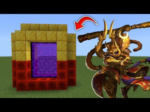 Membuat Portal Sun Wukong ~ Minecraft PE - YouTube