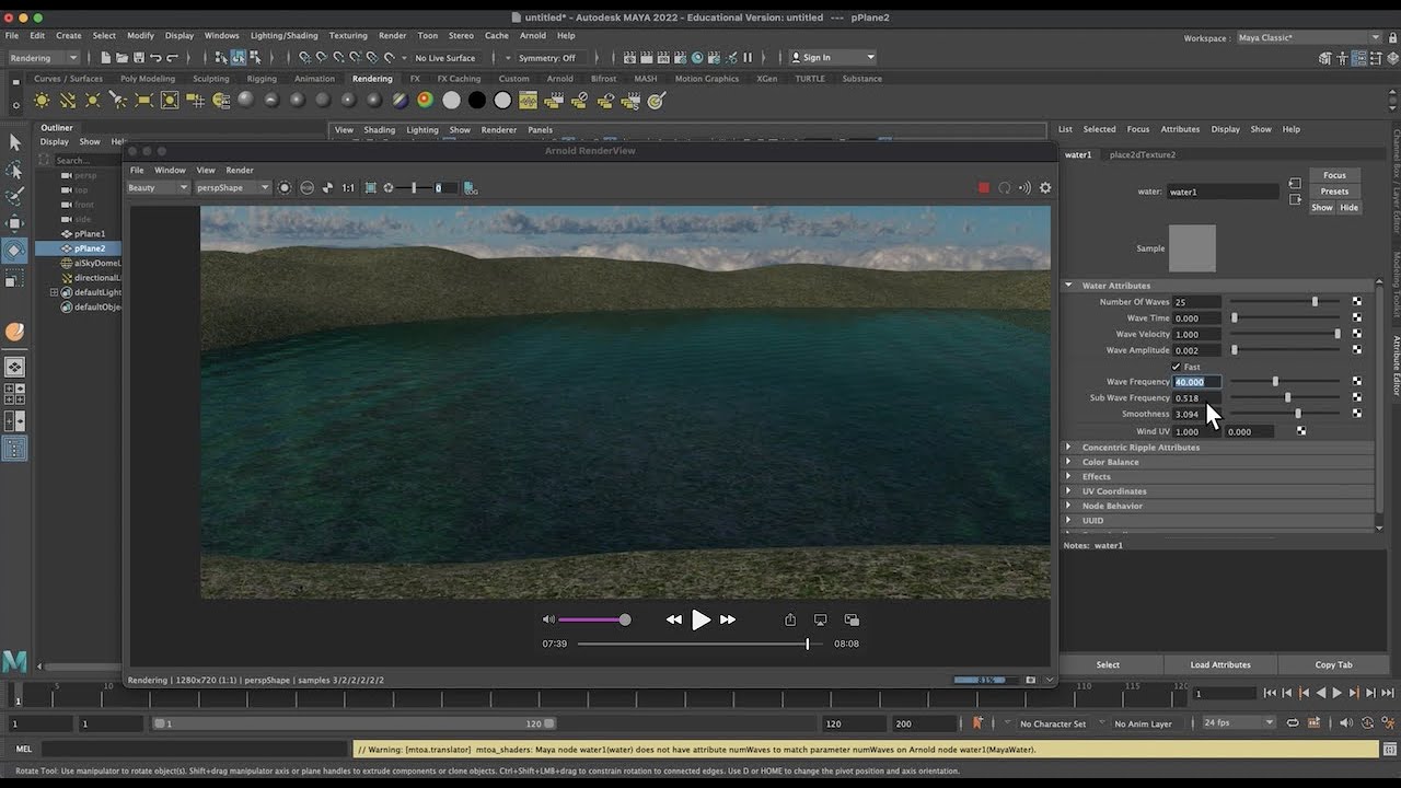 Maya: Simple Landscape Part 6 - YouTube