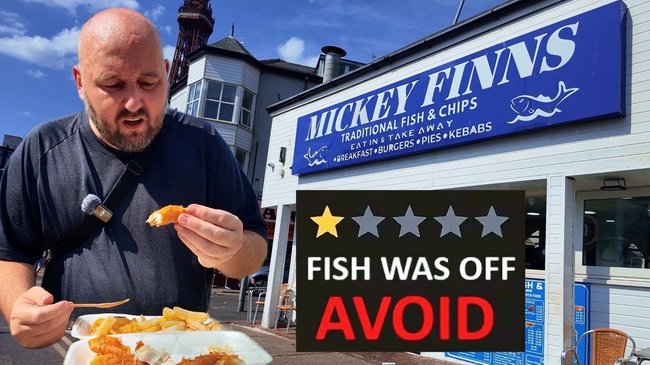 THE WORST FISH AND CHIPS IN BLACKPOOL !!! - YouTube