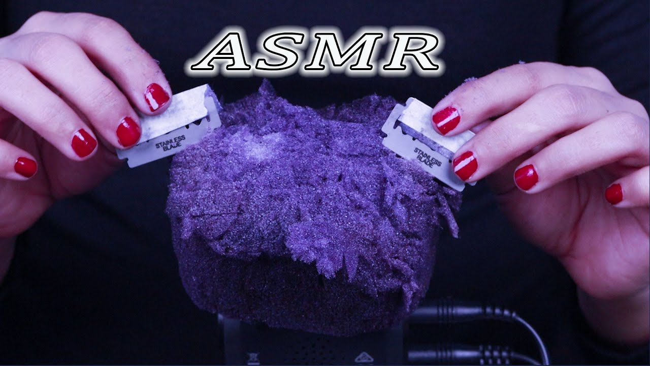 ASMR FAST & SLOW : ASMR Mic Scratching with Double edge blade for Best ...