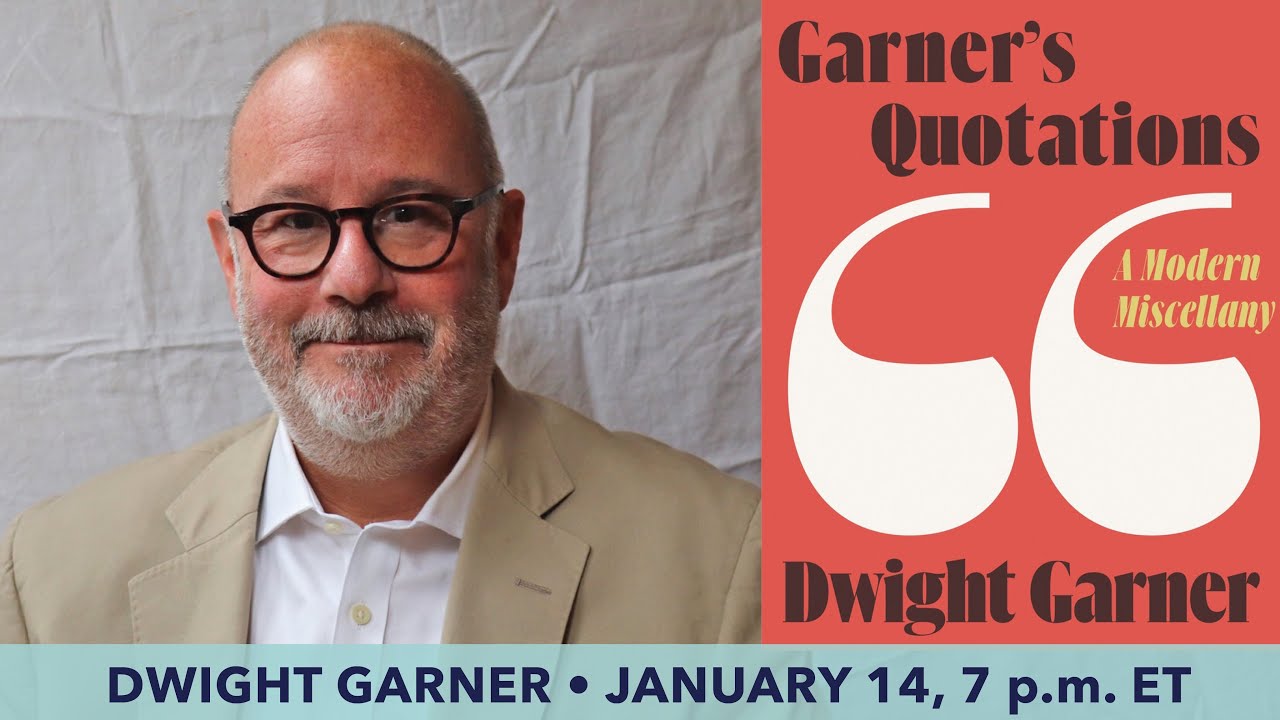 NWS Presents: New York Times Book Critic Dwight Garner, Author of ...