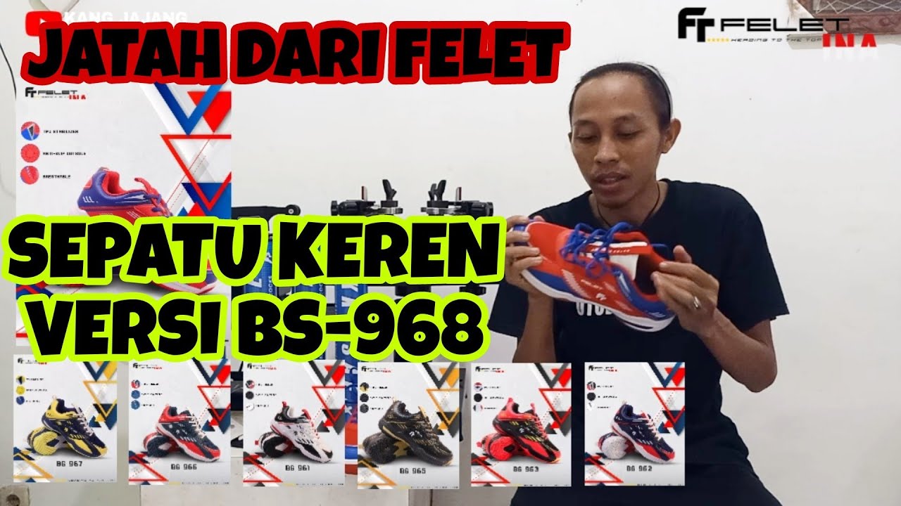 REVIEW ‼️ SEPATU FELET BS-968 RED/BLUE #review #sepatu #felet - YouTube