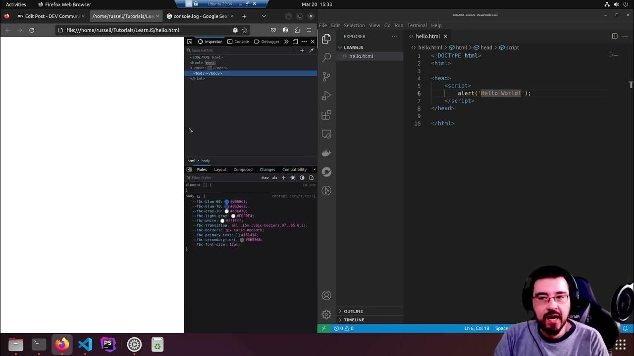 Javascript's console.log() - YouTube