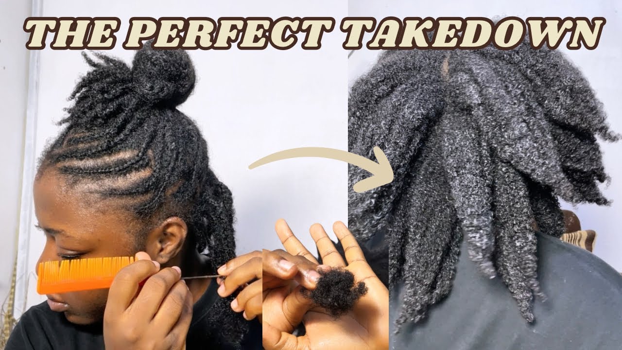 How to takedown loose braids & detangle your hair with zero breakage ...