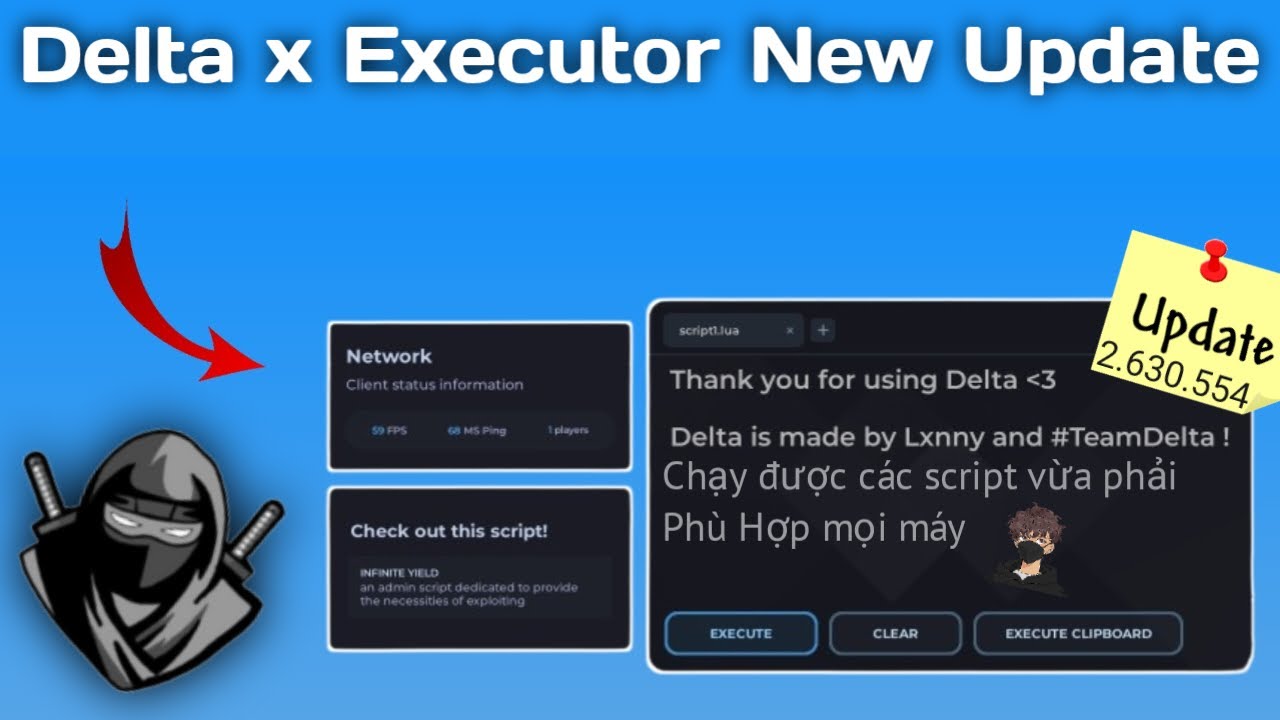 Delta x Executor New Update V2.630 | Cập Nhật Mới Nhất - YouTube
