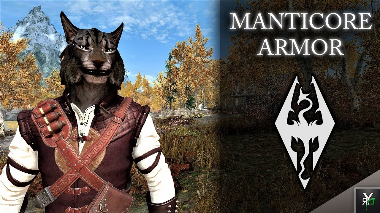 MANTICORE ARMOR!!- Xbox Modded Skyrim Mod Showcase - YouTube