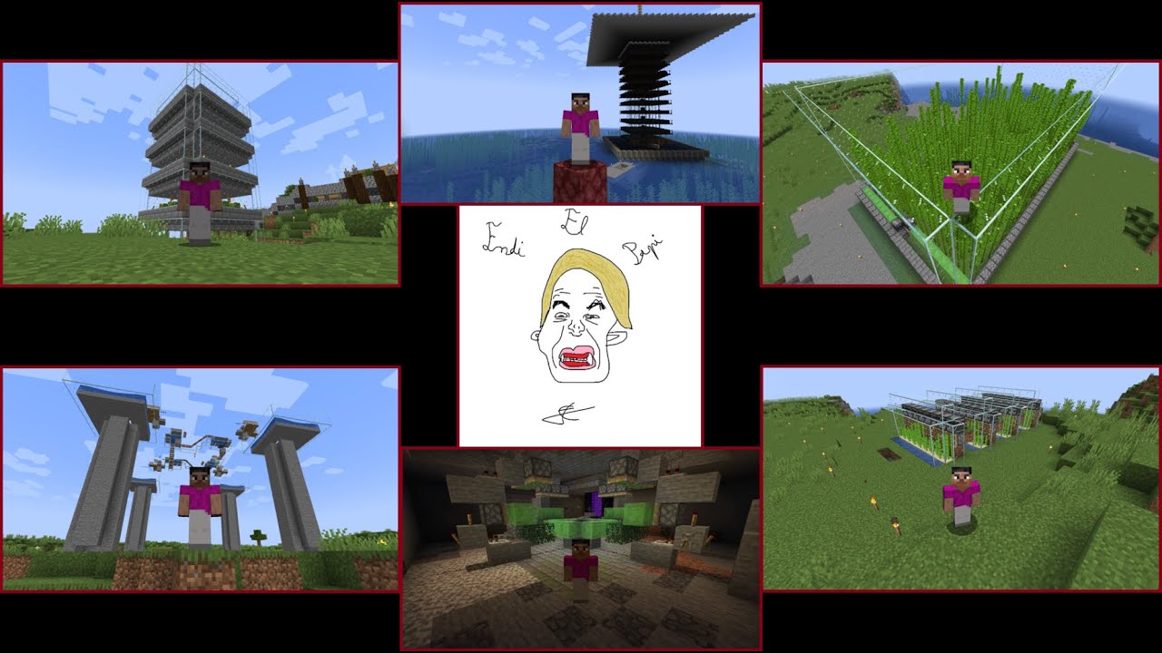 im building useless farms in minecraft - YouTube