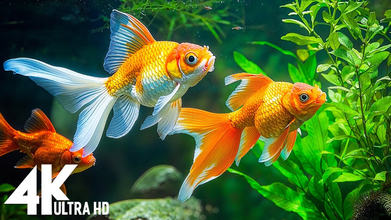 Relaxing Fish Tank with Calming Music | 4K VIDEO (ULTRA HD ...