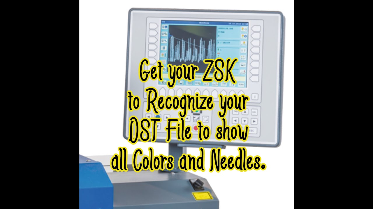 Getting the ZSK to Recognize all DST Needles/Colors - YouTube