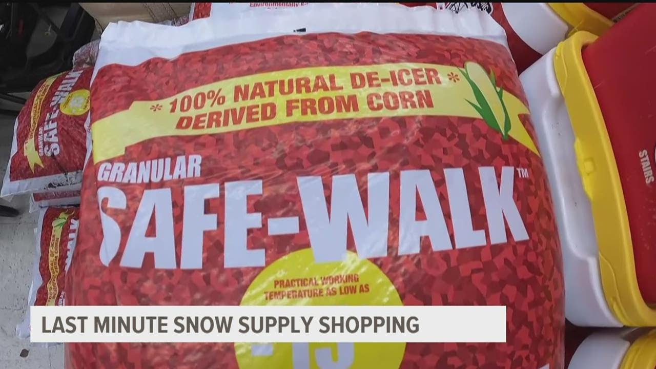 When should I use salt on my sidewalk? - YouTube