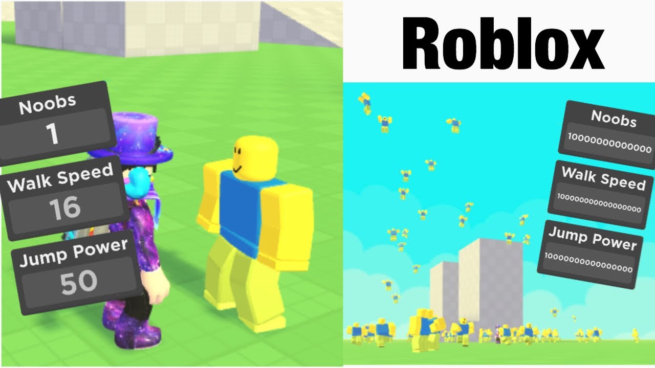 LONG LINES OF NOOBS?! (Roblox Noob Train) - YouTube