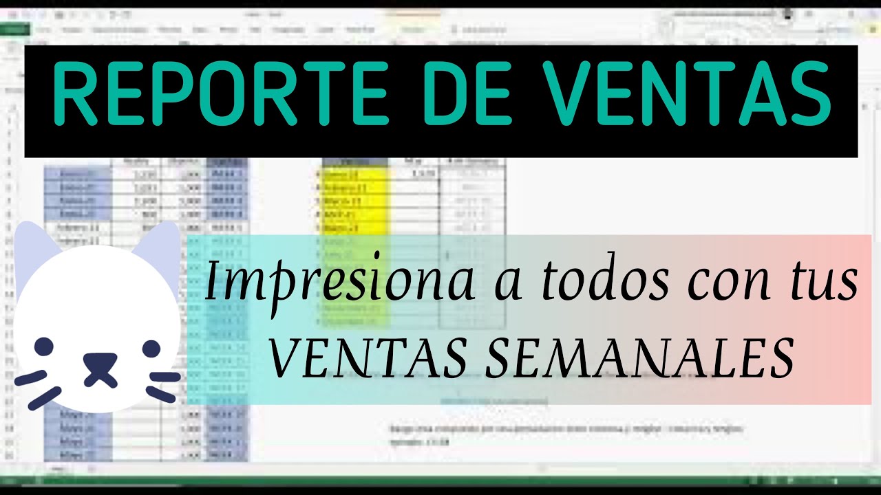 🔭 Como crear un INFORME DE VENTAS 📊 semanal en Excel - YouTube