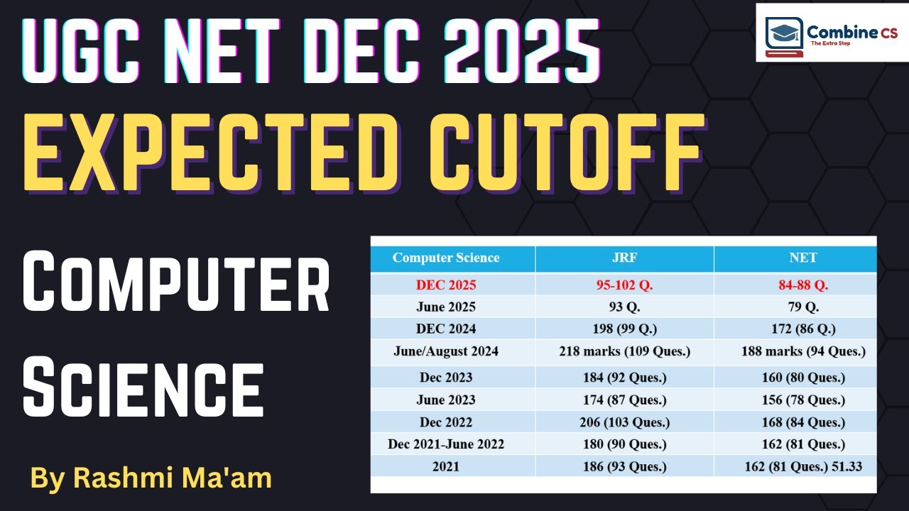 UGCNET 2025 Expected Cutoff | UGC NET DEC 2025 Expected Cutoff Computer ...