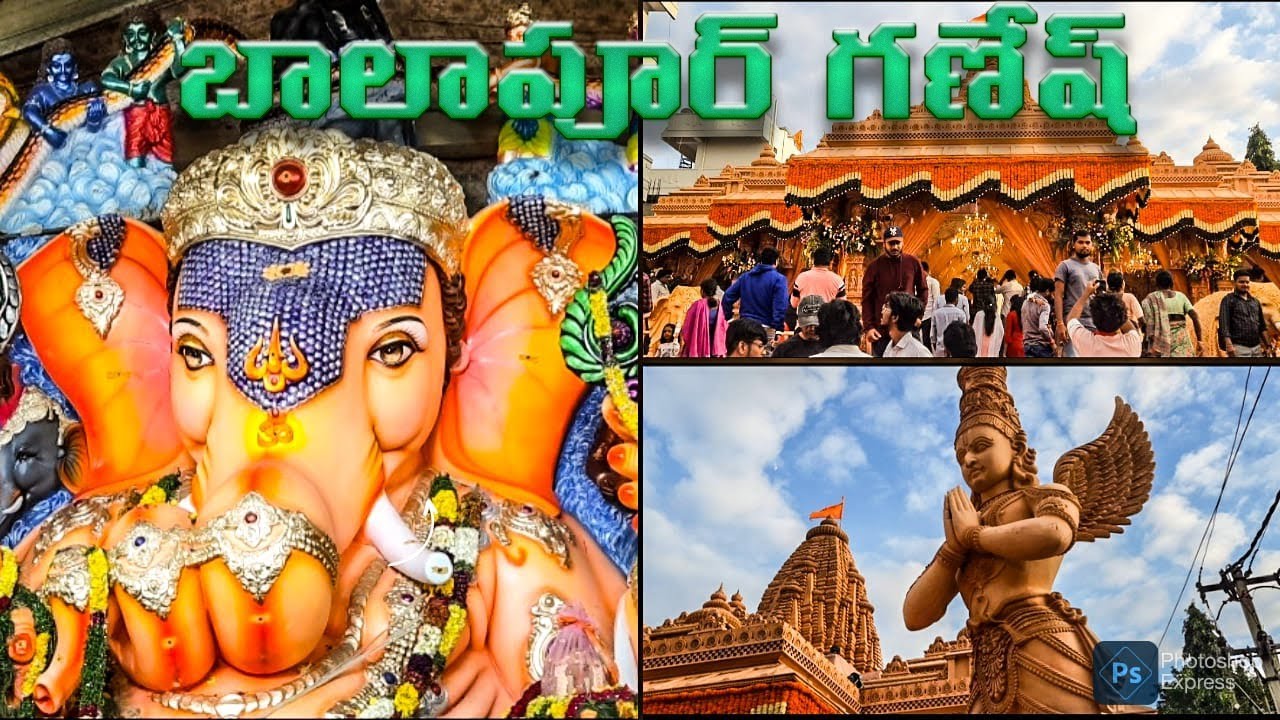 Balapur Ganesh 2024 | Balapur Ganesh decoration like ayodhya ram mandir ...