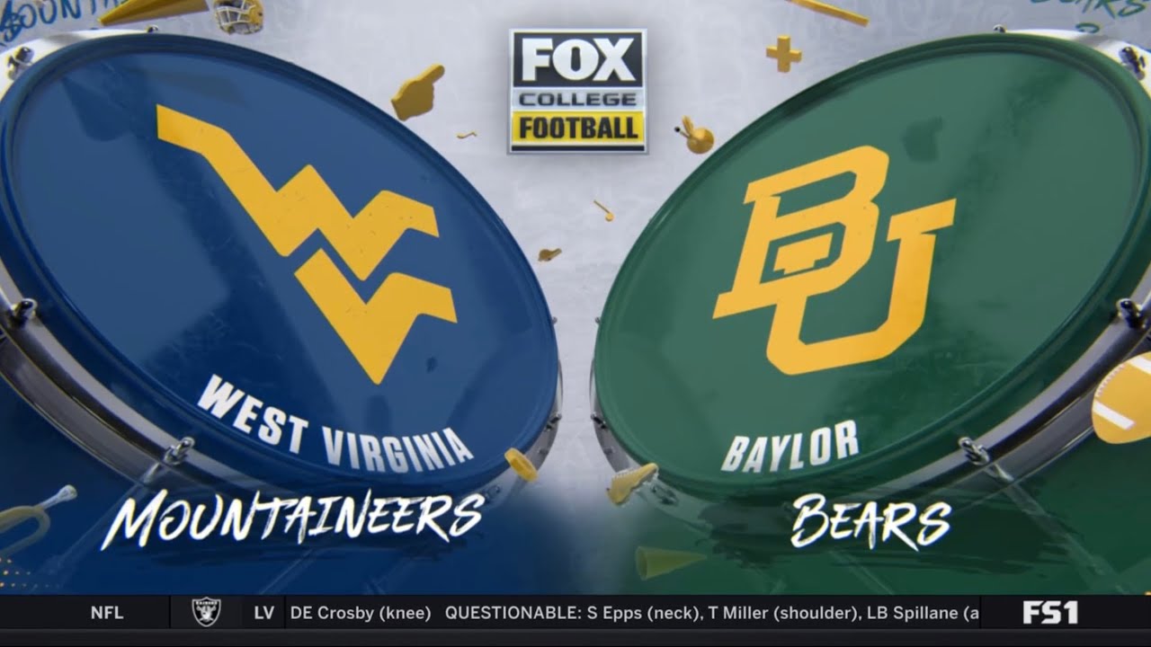 CFB on FS1 intro | West Virginia @ Baylor | 11/25/23 - YouTube