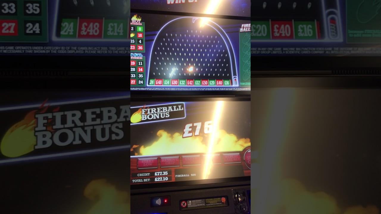 Fireball roulette 3 balls feature Fobt bookies - YouTube
