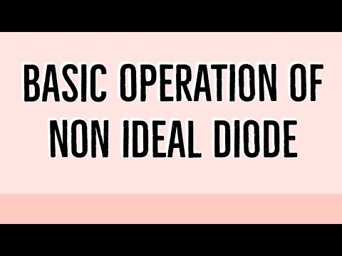 Analog Electronics - Lec 03. Basic Operation of Non Ideal Diode. - YouTube
