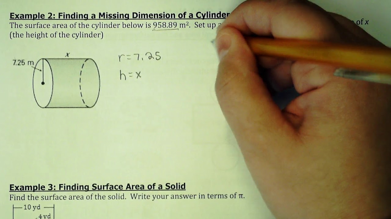 Geo 11-2b Notes LA and SA Cylinders - YouTube