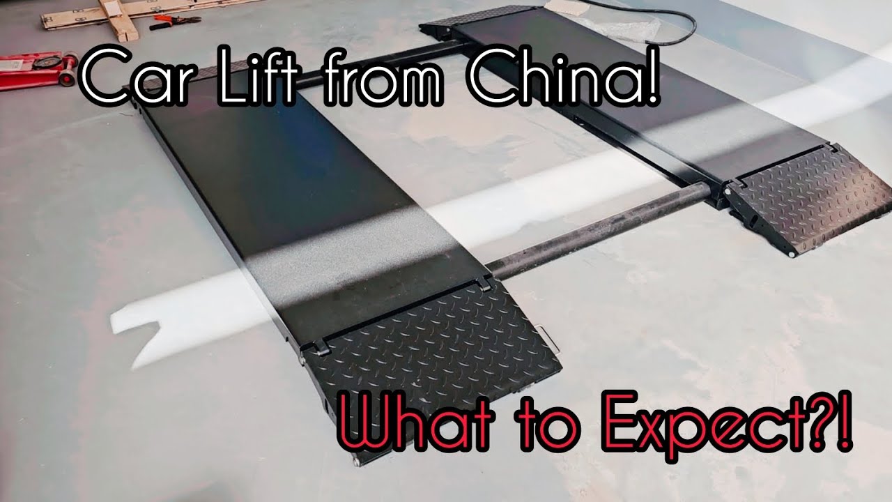 Mid rise car scissors lift Installation - YouTube