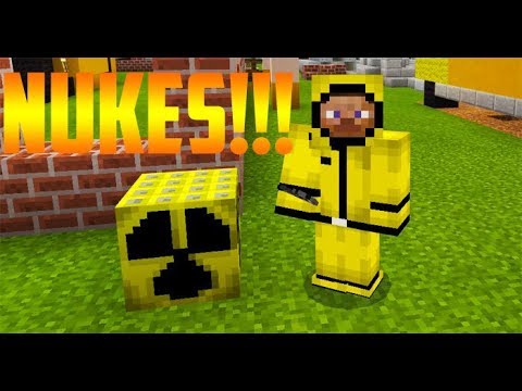 HOW TO GET A NUKE IN MCPE!!! || Nuke Addon - YouTube