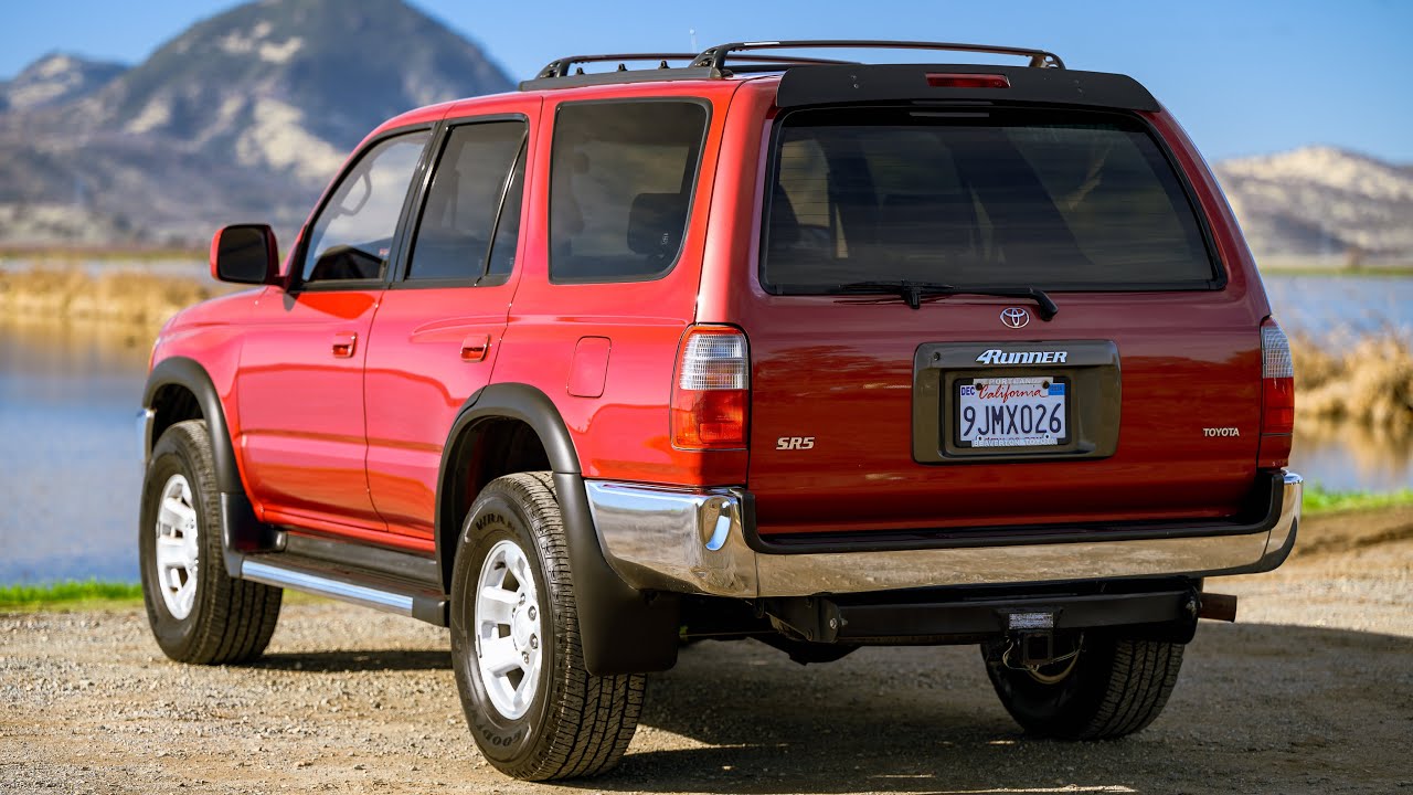 Red 1997 Toyota 4Runner SR5 manual driving video - YouTube