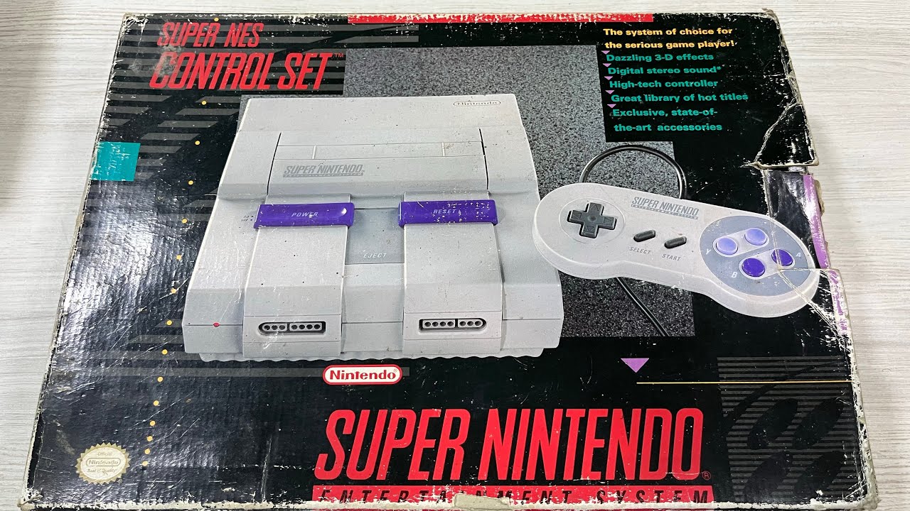 Super Nintendo na caixa - YouTube