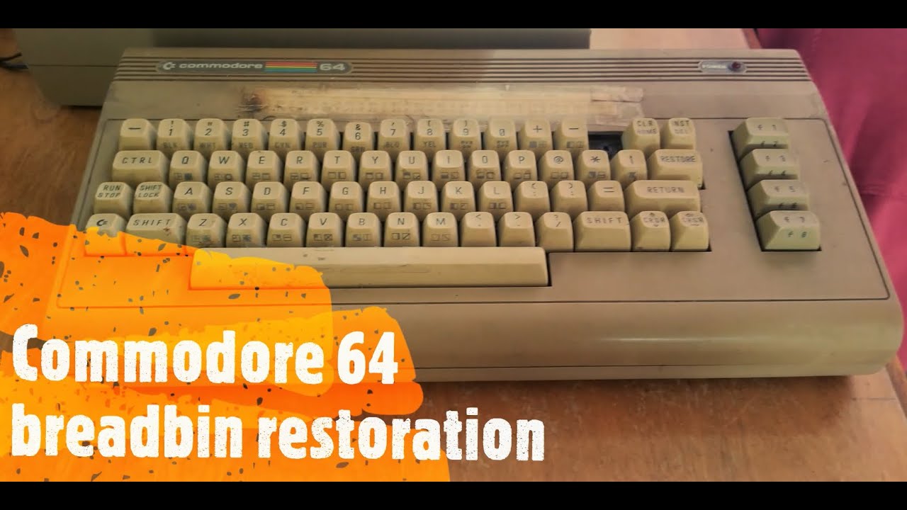 Commodore 64 breadbin restoration, using different retrobright techniques. - YouTube